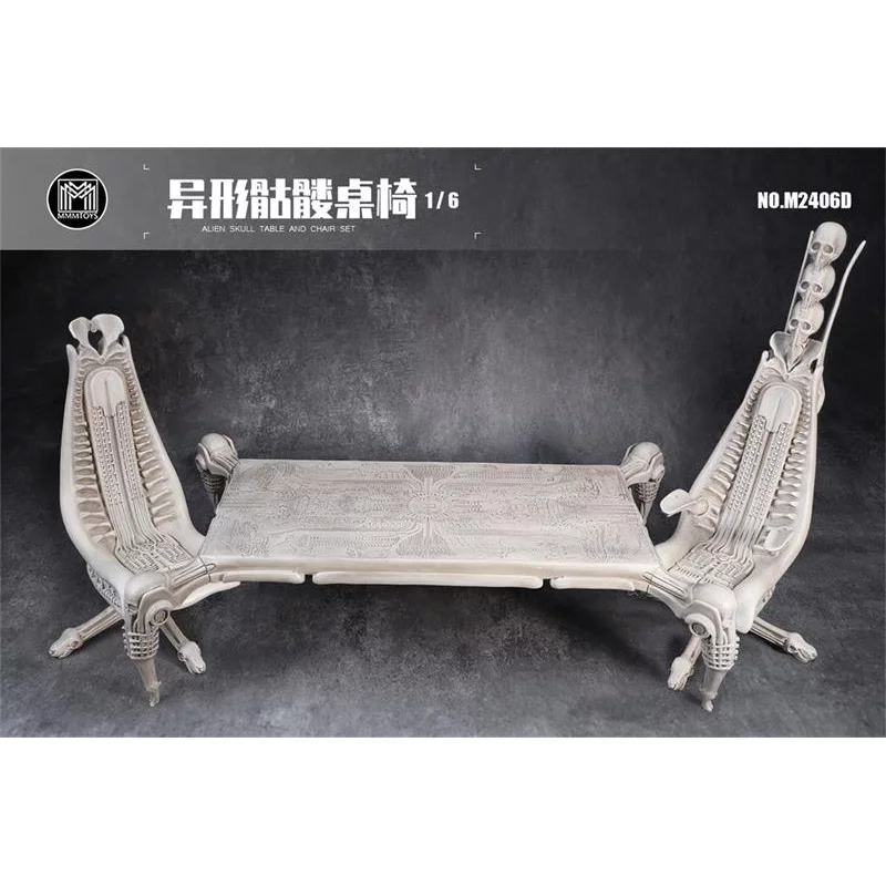 Alien Skull Set Chairs + Table Accessory MMMTOYS M2406D 1/6