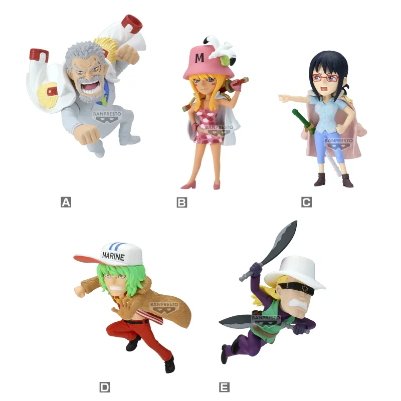 One Piece Set of 5 Figures WCF Hachinosu vol. 2 7cm