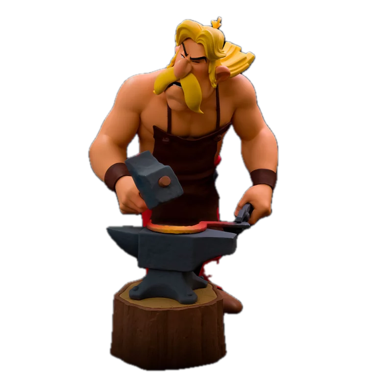 Astérix Statue Cétautomatix 20cm
