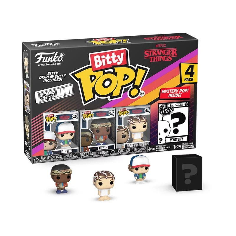 Stranger Things Pack de 4 Bitty Pop! Dustin 2cm