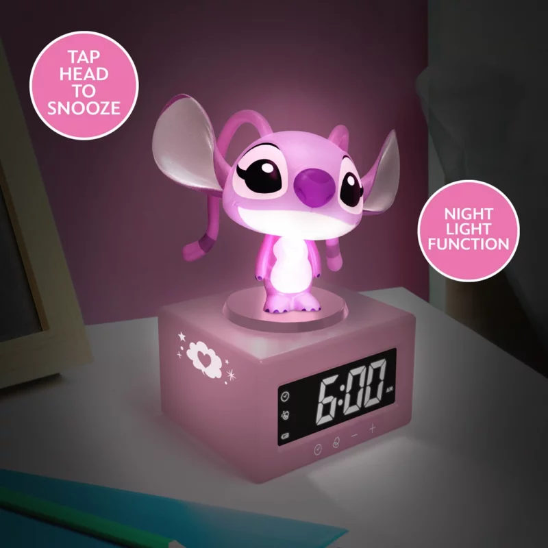 Disney Lilo & Stitch Alarm clock with Figure Angel 16cm