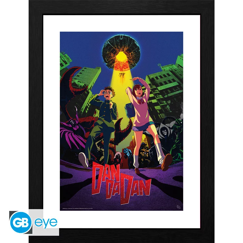 Dandadan Framed Print "Cow abduction" 30x40cm