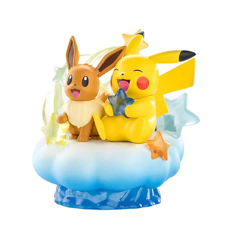 Pokémon Prime Figurine Evoli And Pikachu Nebula 20cm