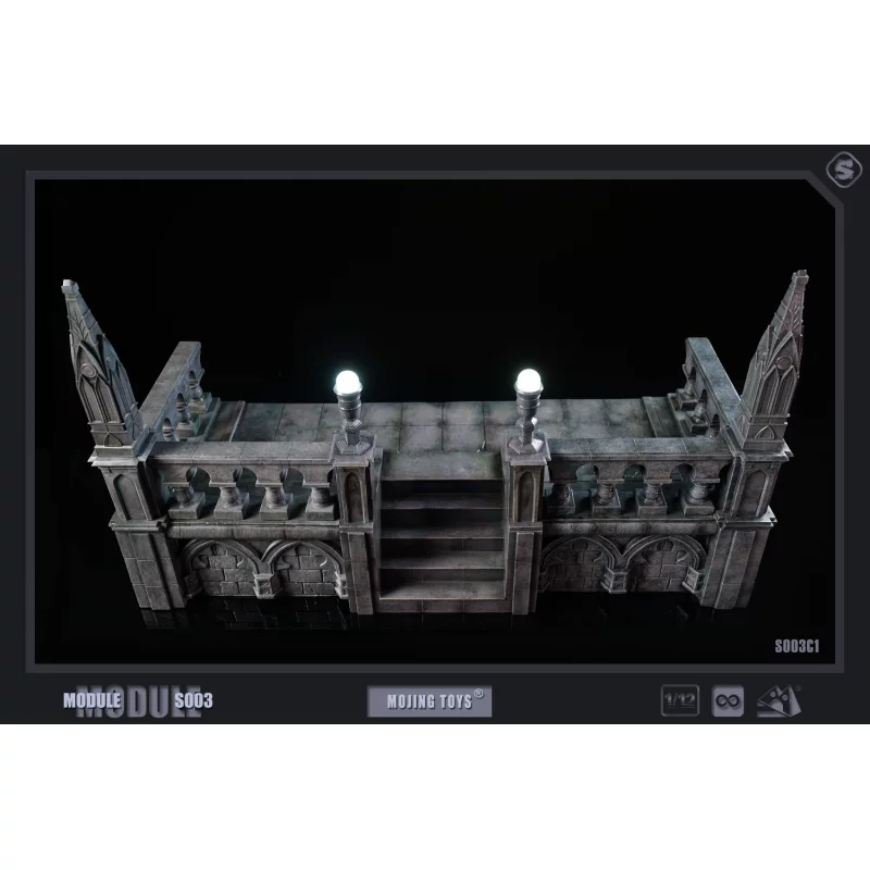 Module Series Deluxe Gothic Roof & Staircase Scene Diorama Gothique ...