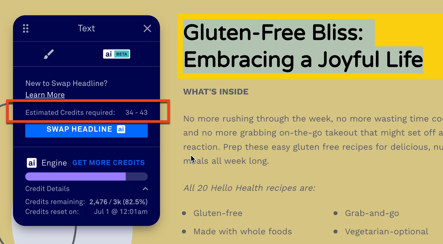 Headline Swap – Leadpages Knowledge Base