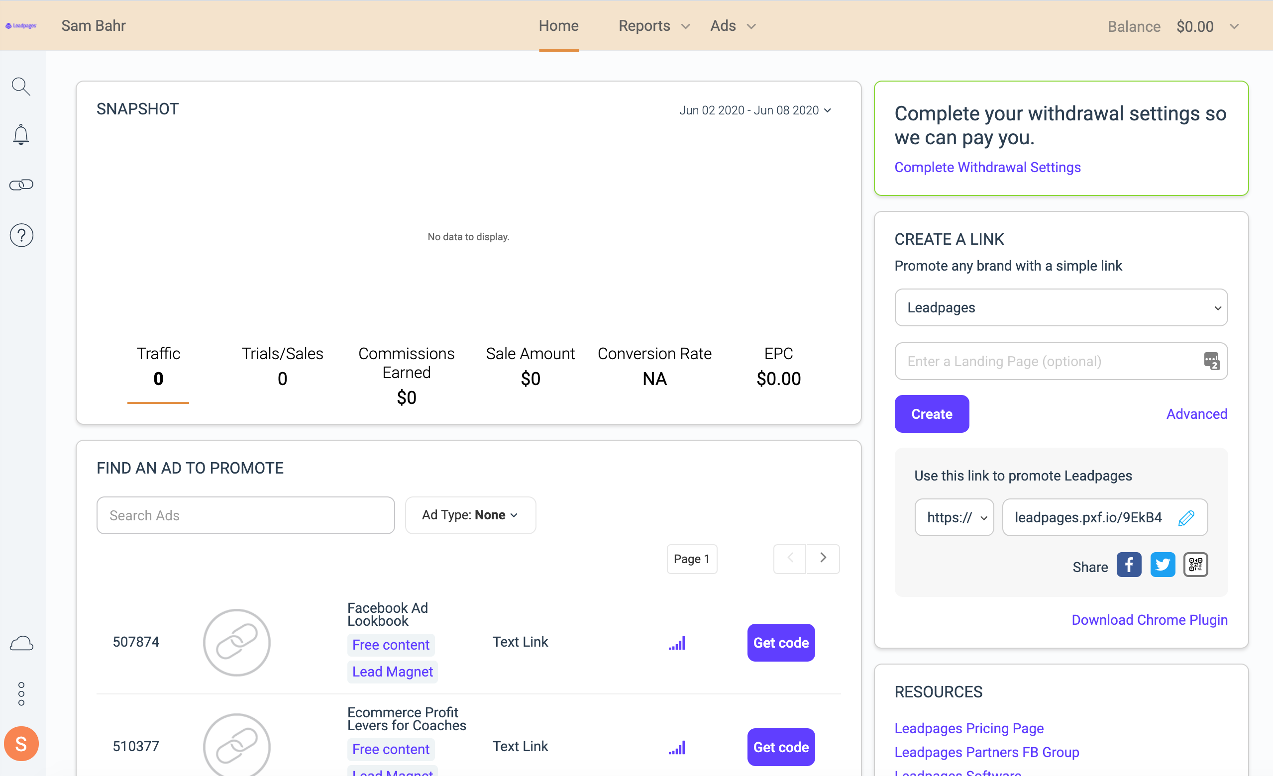 Leadpages Affiliate Partner Program – Leadpages Knowledge Base