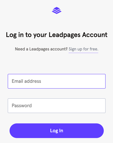 Log in to Leadpages – Leadpages Knowledge Base