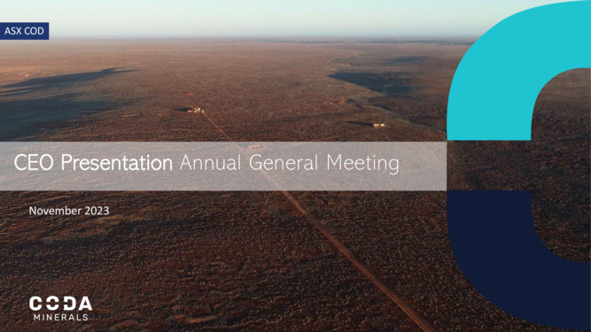 ASX:COD - CEO Presentation Annual General Meeting