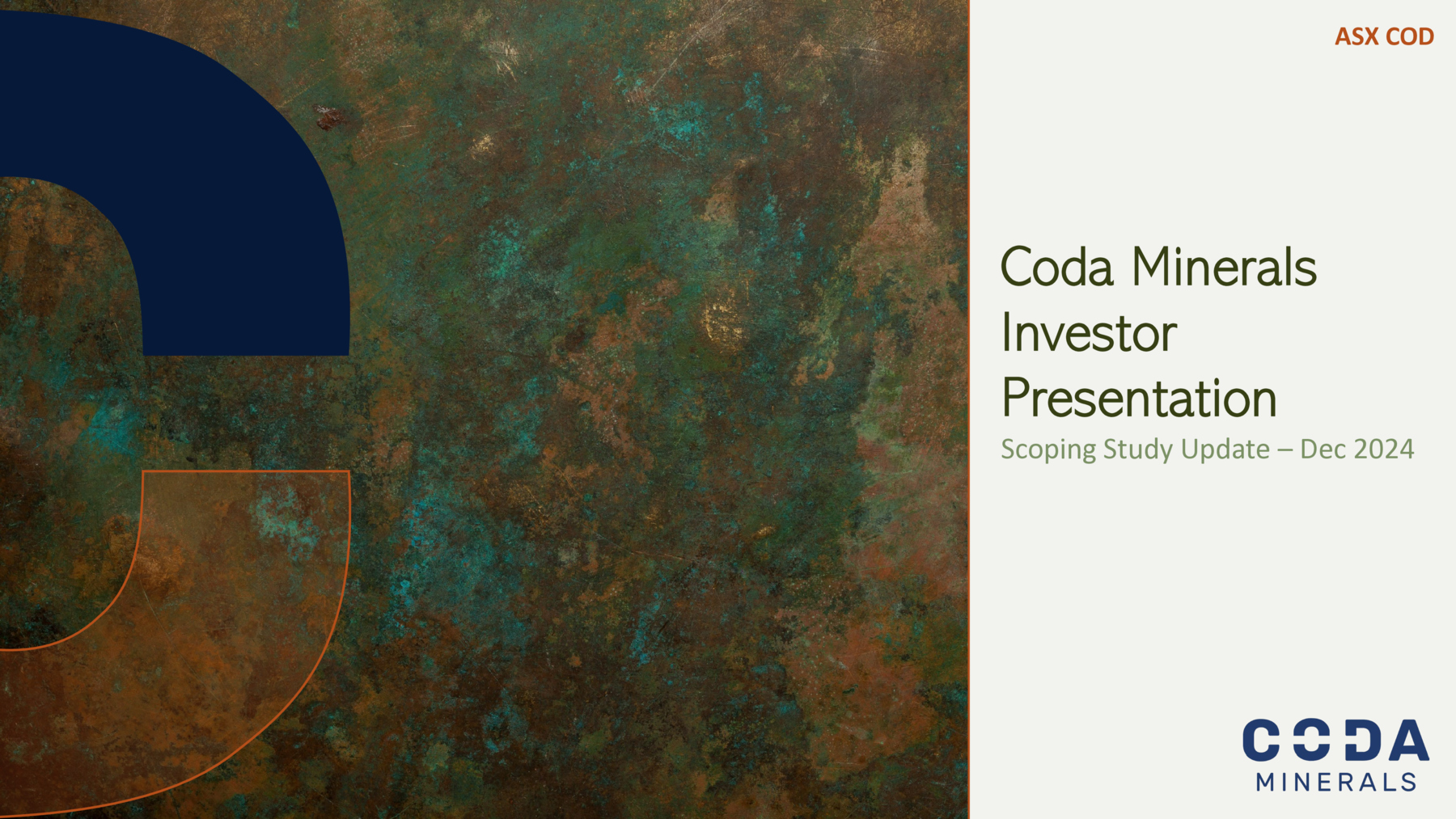 ASX:COD - Corporate Presentation