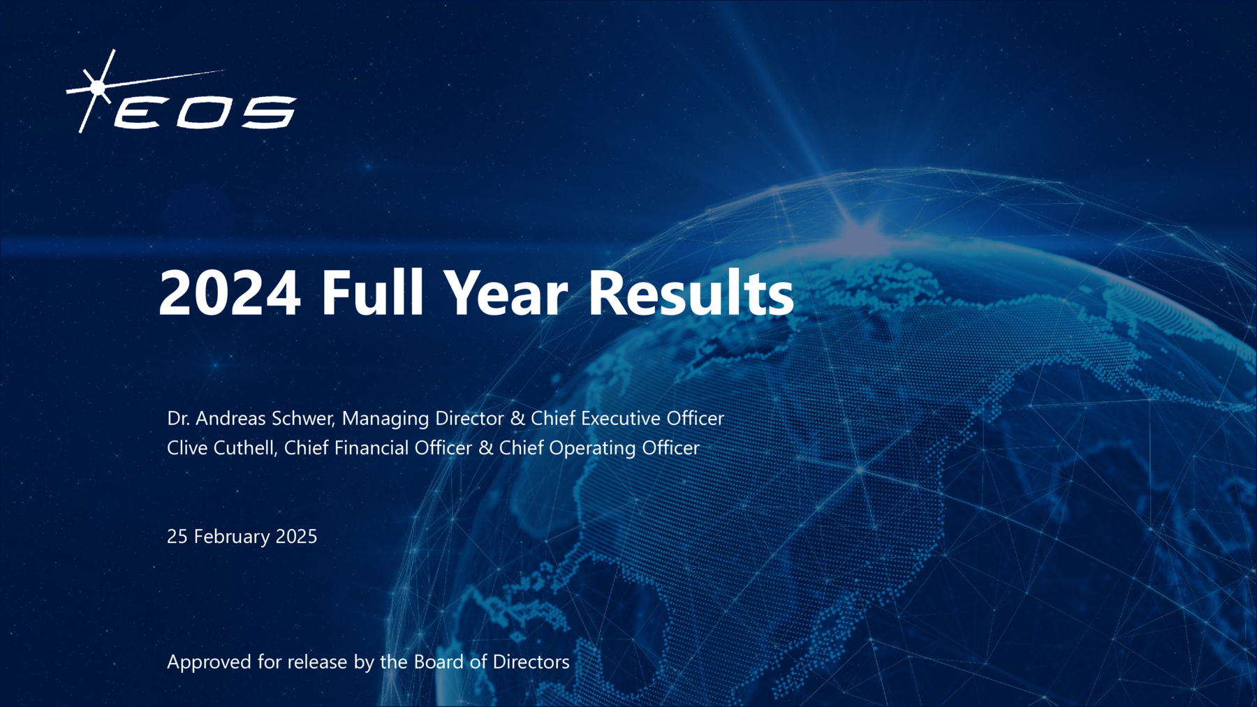 ASX:EOS - 2024 Results Investor Presentation