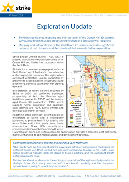 ASX:STX - Exploration Update