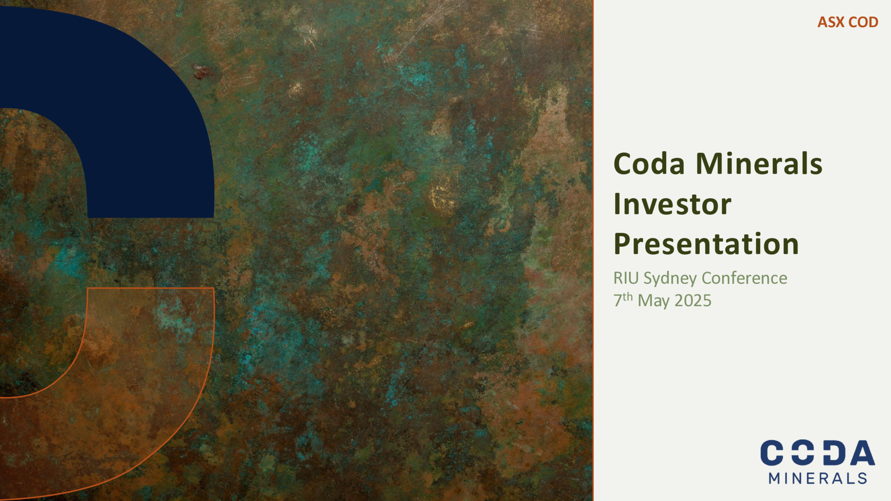 ASX:COD - Sydney RIU Conference Presentation