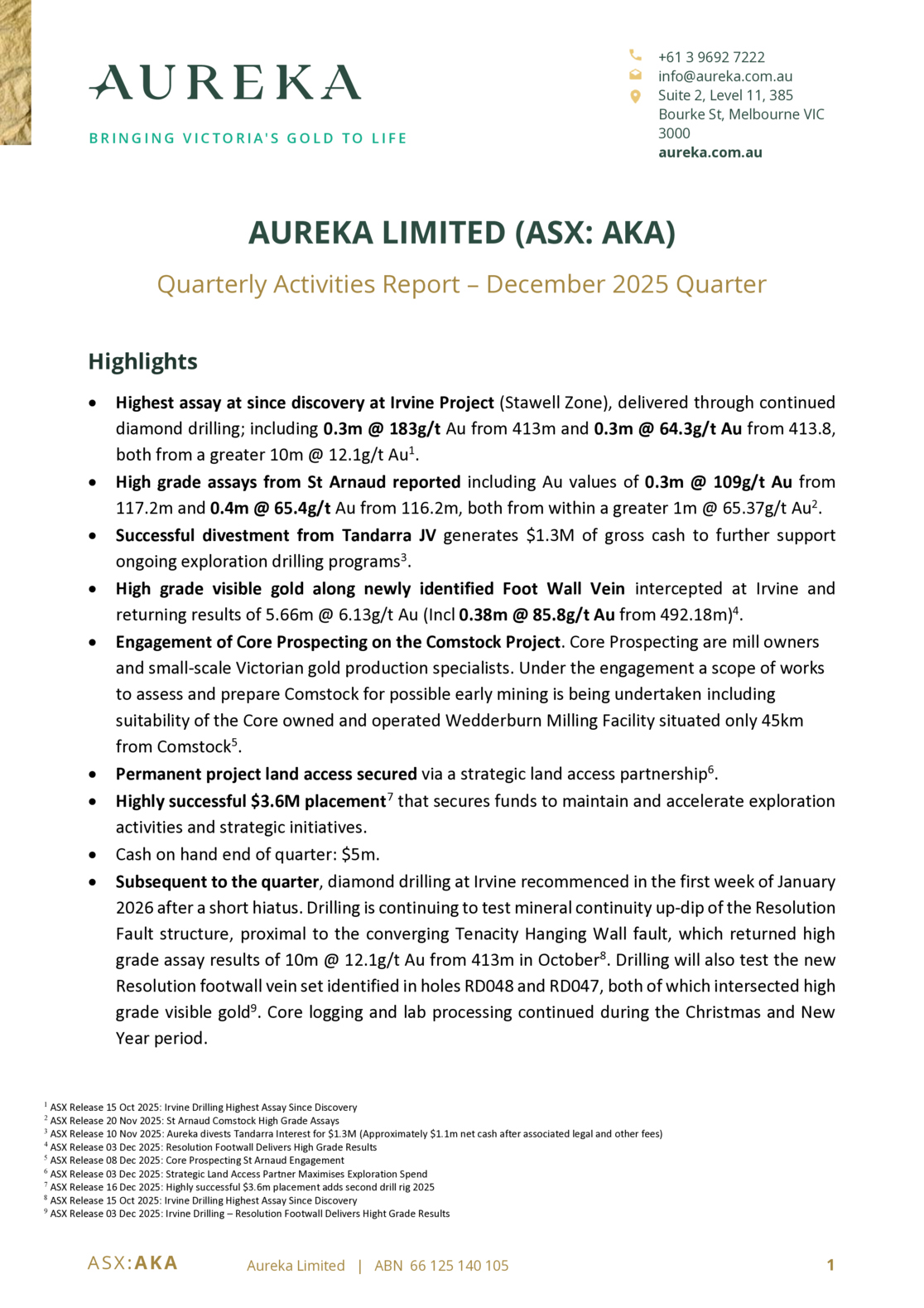 ASX:AKA - December 2025 Quarterly Activities & Cashflow Report