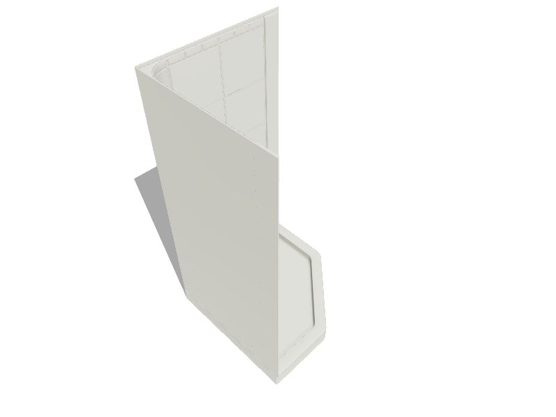 Sterling Intrigue 3-Piece Biscuit Neo-angle Corner Shower Kit (Center ...