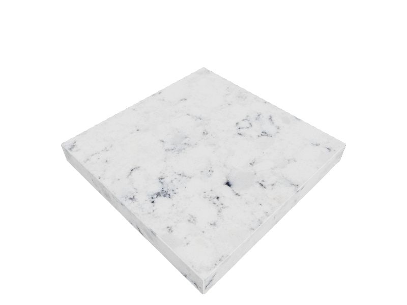 allen + roth Cosmic Vapor Quartz White Kitchen Countertop SAMPLE (4-in ...