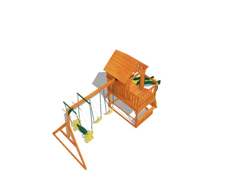 Backyard Discovery Atlantis Residential Wood Playset in the Wood ...