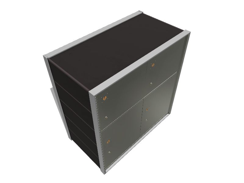 Florence Recessed Mount Silver Metal Standard Lockable Cluster Mailbox ...