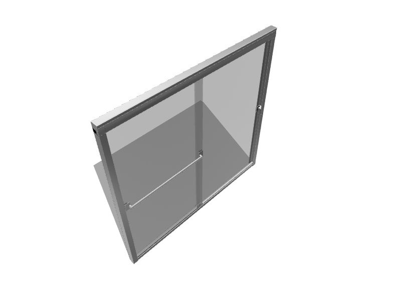 Basco Classic 56-in to 60-in W x 57-in H Semi-frameless Sliding ...