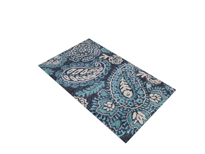 allen + roth 2 x 3 Curacoa Indoor/Outdoor Paisley Tropical Throw Rug at ...