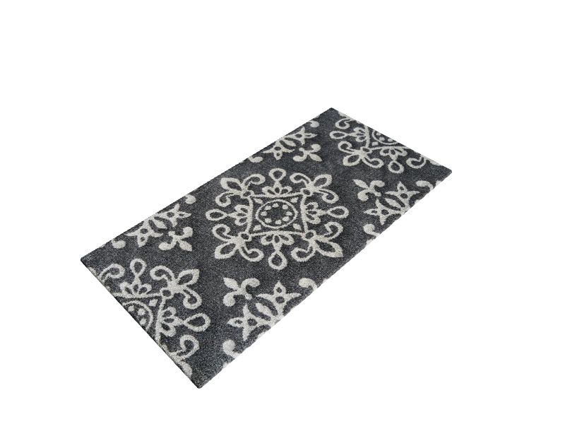 allen + roth CAPRONA 2 x 4 Slate Indoor Medallion Throw Rug at Lowes.com