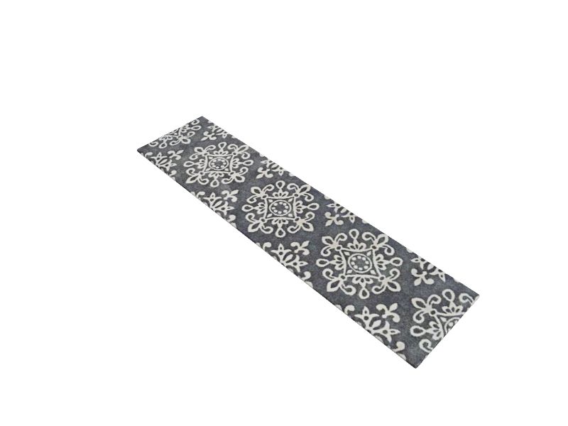 allen + roth CAPRONA 2 X 8 (ft) Slate Indoor Medallion Runner Rug at ...