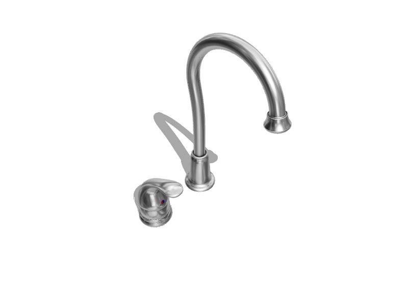 Moen Camerist Chrome Single Handle Deck-mount Handle Commercial ...