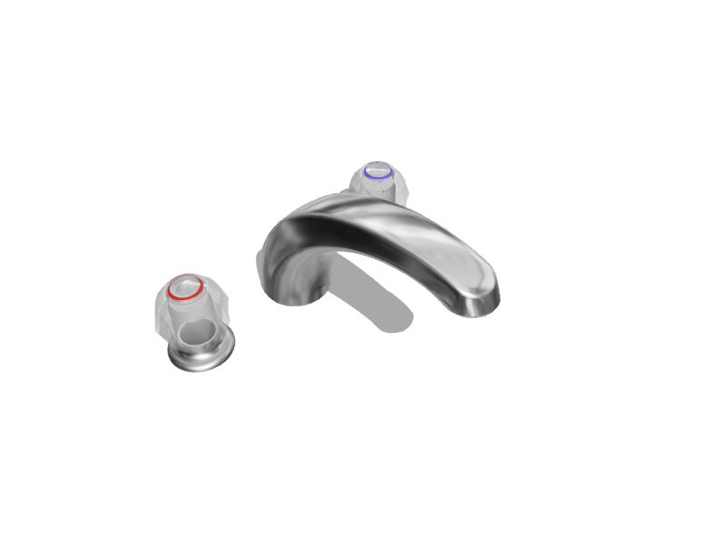 Moen Chateau Chrome 2-handle Commercial/Residential Deck-mount Roman ...