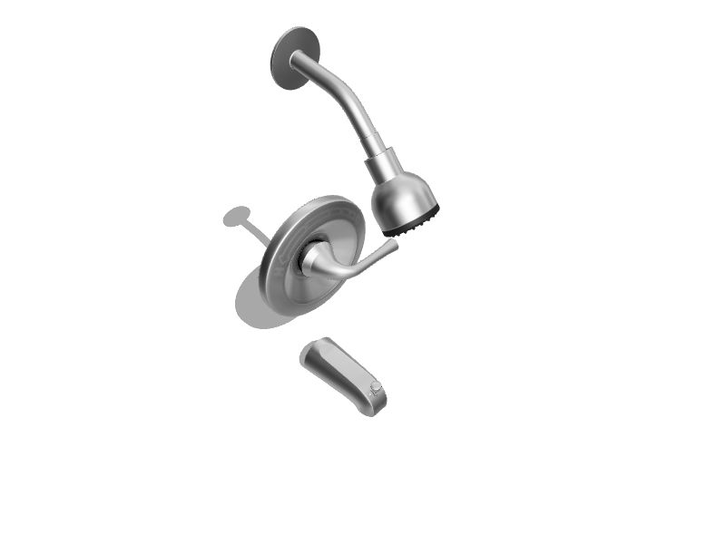 Delta Foundations Chrome 1-handle Single Function Round Bathtub and ...