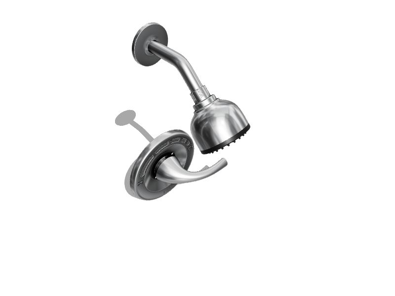 Delta Foundations Chrome 1-handle Single Function Round Shower Faucet ...