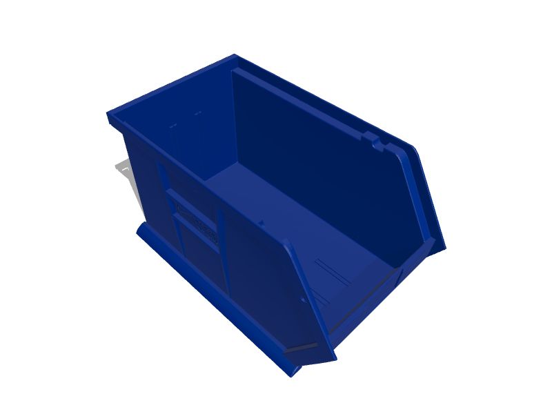 Storage Concepts 4-Pack 11-in W x 10-in H x 18-in D Blue Plastic ...