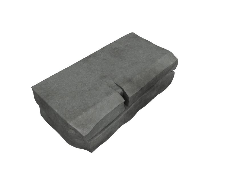 Belgard 4-in H x 12-in L x 5.75-in D Riverblend Concrete Retaining Wall ...