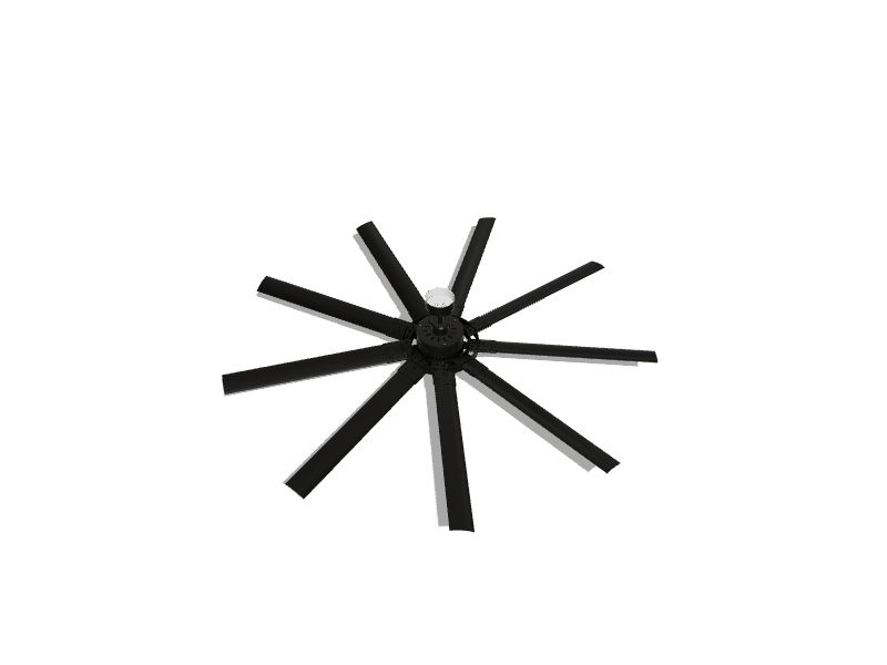 Fanimation Studio Collection Slinger v2 72-in Matte Black Color ...