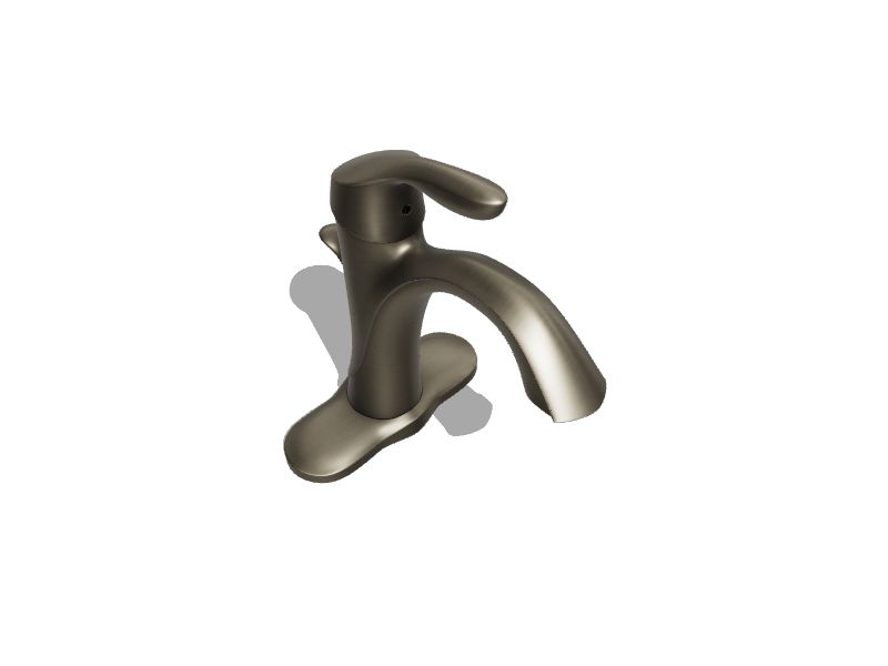 Moen Eva Brushed Nickel 1-Handle Single Hole WaterSense Bathroom Sink ...