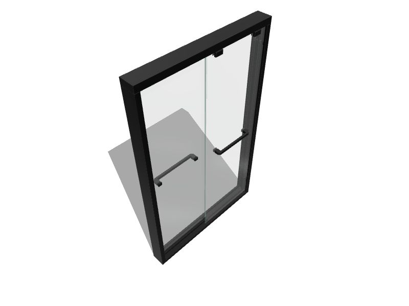 Dreamline Encore Matte Black 44 In To 48 In W X 76 In H Semi Frameless