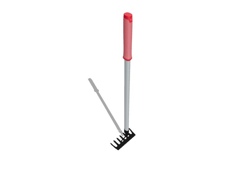 Corona 32-in L Steel-Handle Carbon Steel Garden Rake in the Garden ...