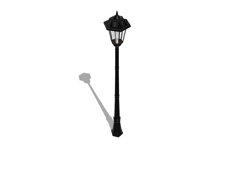 Gama Sonic Windsor Bulb 96-in H Black Solar LED Post Light GS-99B-S at ...