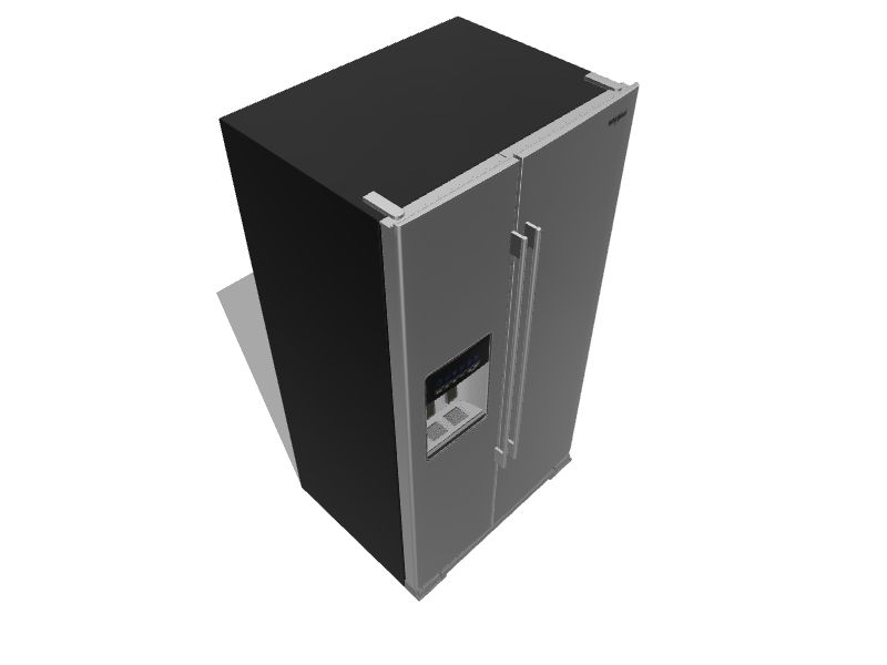 Whirlpool 20.6-cu ft Counter-Depth Side-By-Side Refrigerator with Ice ...