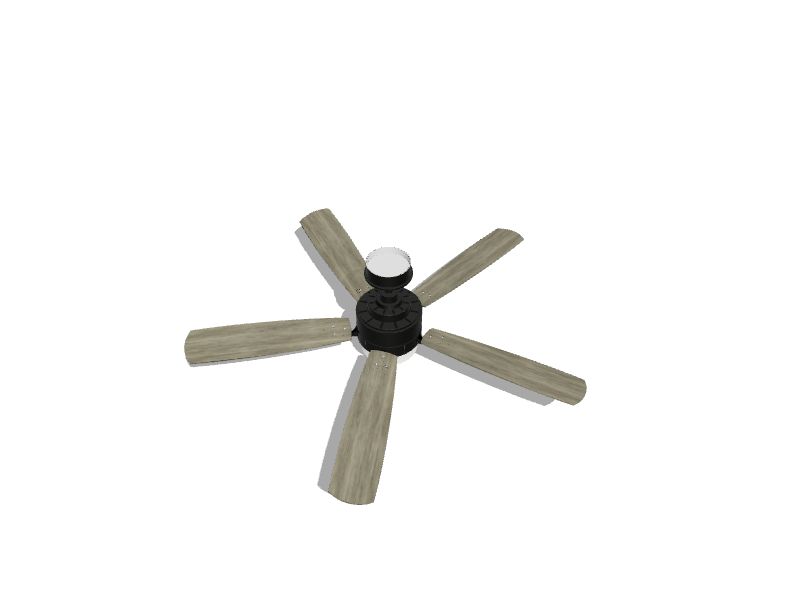 Fanimation Benito v2 52-in Matte greige Indoor/Outdoor Ceiling Fan with ...