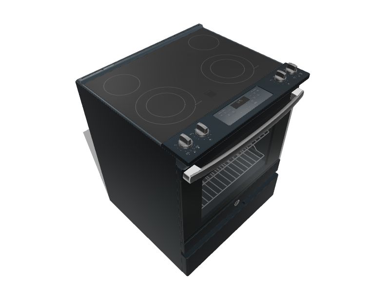 GE 30-in Glass Top 4 Elements 5.3-cu ft Self-Cleaning Slide-in Electric ...