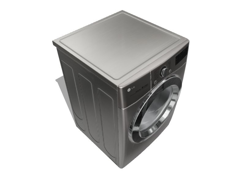 LG TurboSteam Smart Wi-Fi Enabled 7.4-cu ft Stackable Steam Cycle Smart ...