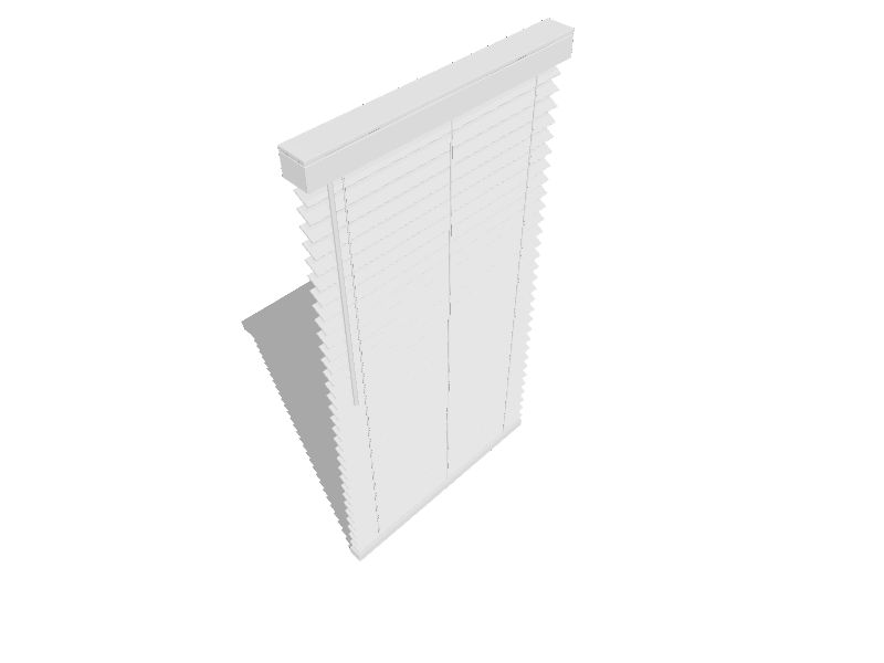 LEVOLOR Trim+Go 2-in Slat Width 34-in x 64-in Cordless White Faux Wood Room Darkening Horizontal ...