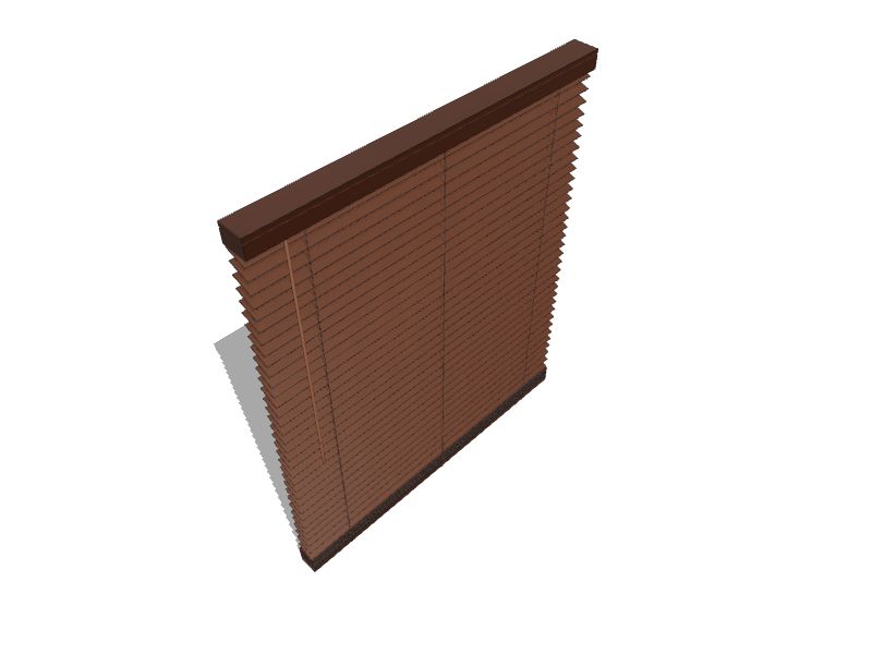 LEVOLOR Trim+Go 2-in Slat Width 35-in x 64-in Cordless Walnut Faux Wood Room Darkening ...