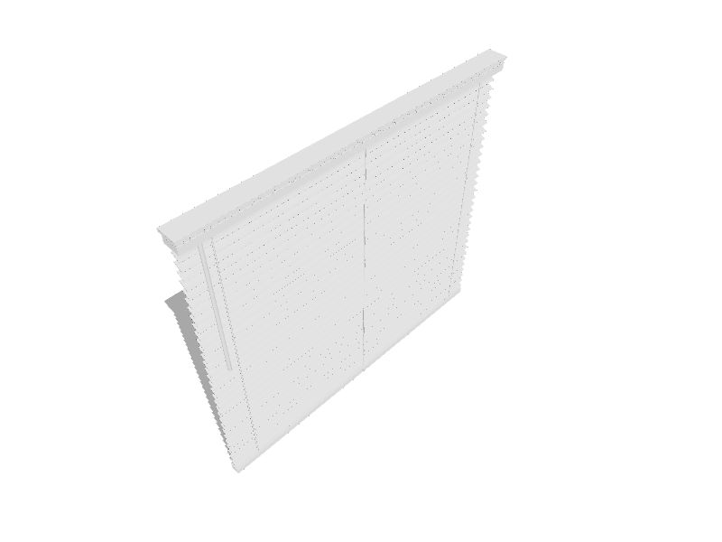 LEVOLOR Trim+Go 2.5-in Slat Width 72-in x 64-in Cordless White Faux Wood Room Darkening ...