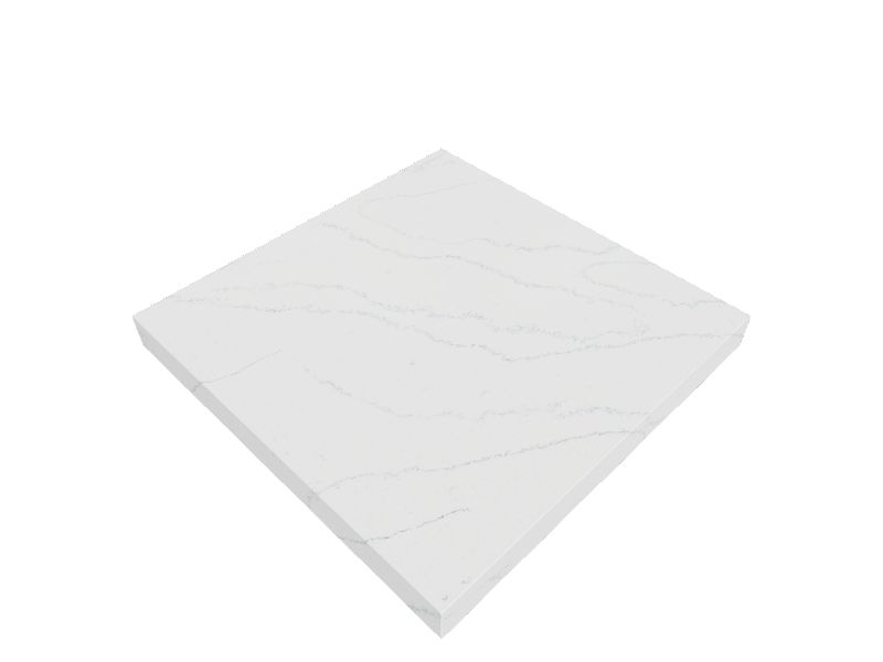 allen + roth Alluring Quartz White Kitchen Countertop SAMPLE (4-in x 4 ...