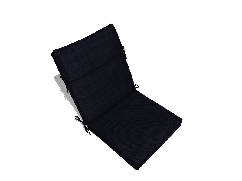 Plantation Patterns Allen + Roth Navy Patio Chair Cushion at Lowes.com
