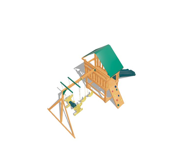 Creative Cedar Designs Sky View Wooden Playset Residential Wood Playset ...