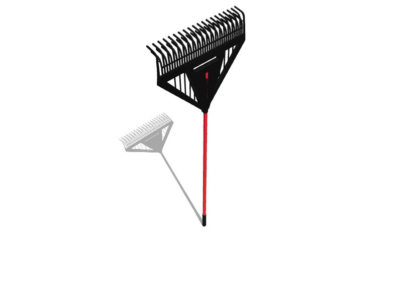 CRAFTSMAN 26-in Poly Leaf Rake with Steel Handle in the Lawn & Leaf ...