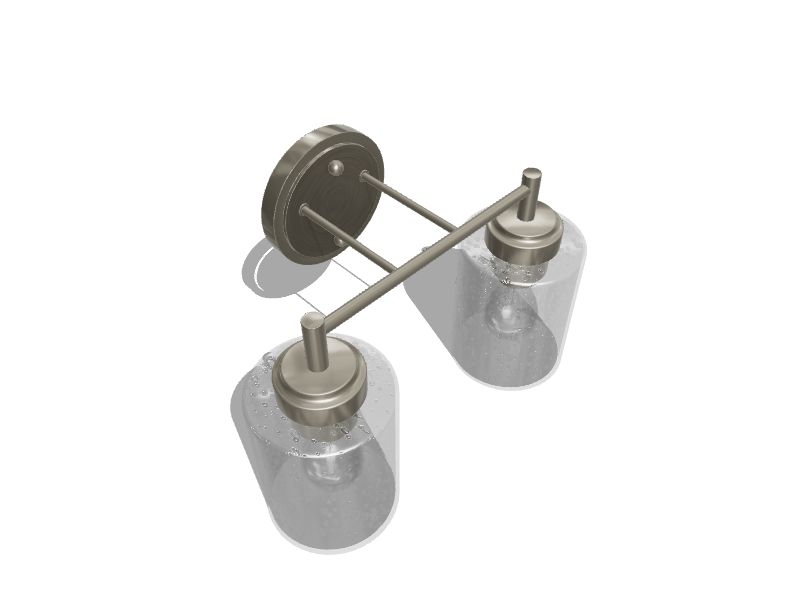 Kichler Winslow 12.75-in 2-Light Brushed Nickel Transitional Vanity ...