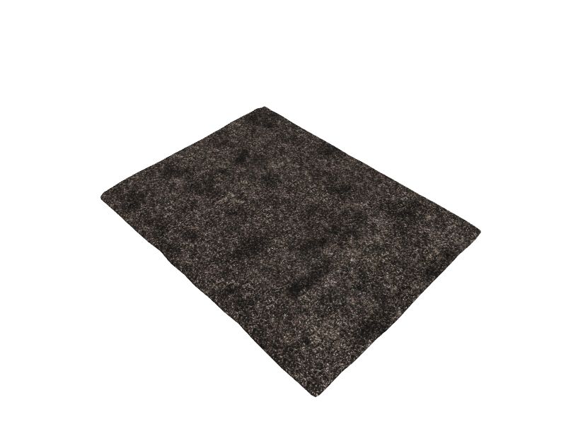 allen + roth Sansa May 8 x 10 Shag Charcoal Indoor Solid Area Rug at ...