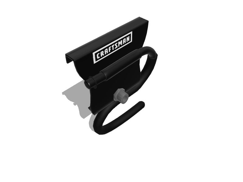 CRAFTSMAN VERSATRACK 7.25-in Black Steel Multipurpose Hook CMST82605VT ...